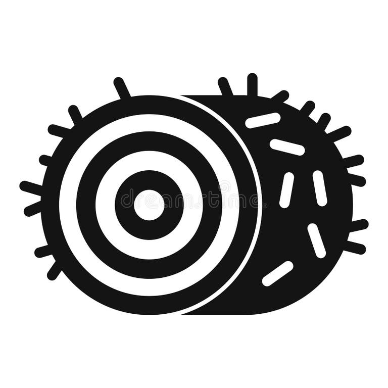 Roll Stack Nature Icon Simple Vector. Haystack Grass Food Stock ...