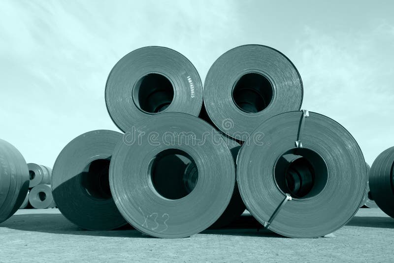Roll steel stock photo. Image of aluminum, manufacturing - 172448722