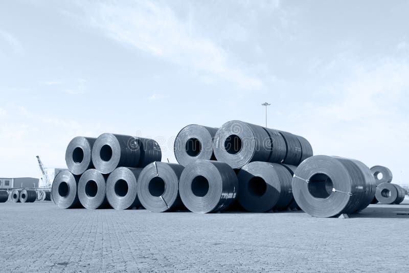 Roll steel stock photo. Image of heavy, warehouse, industrial - 172450008