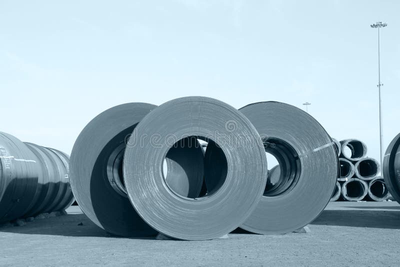 Roll steel stock image. Image of manufacture, silver - 172450587