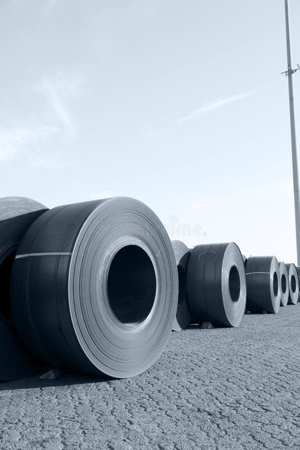 Roll steel stock image. Image of industry, packed, stack - 172451387