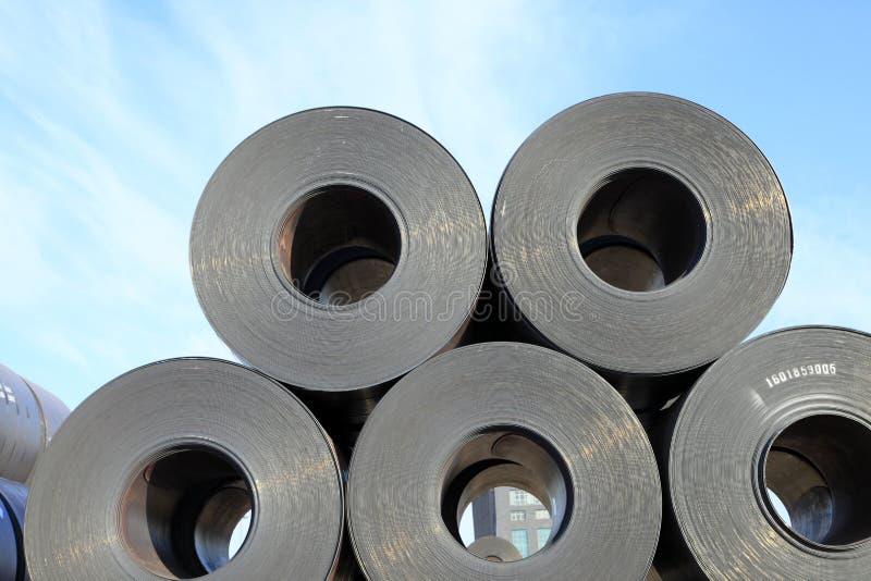 Roll steel stock photo. Image of steel, stack, silver - 172456564