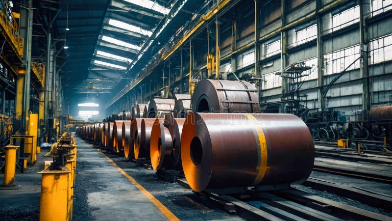 Roll Steel, Stainless or Galvanized Steel Coil Inside Factory or ...