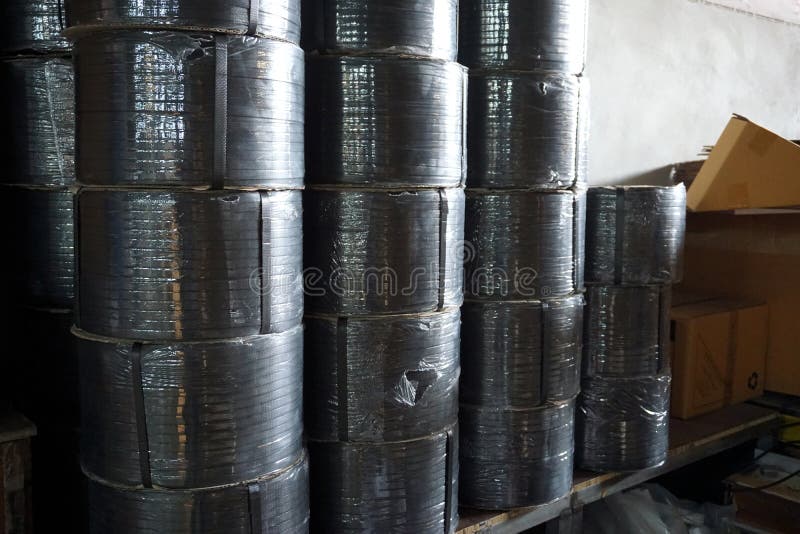 Carton box with straps stock image. Image of aged, paper - 92848403