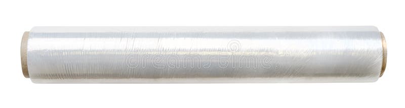 Roll of Stretch Wrap Wrapping Stretch Isolated Stock Photo - Image of ...