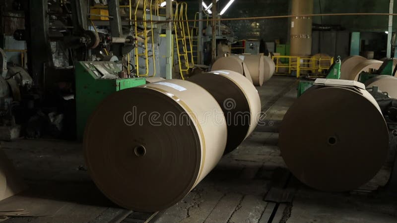 A Roll of Technical Paper in the Warehouse of Finished Products of a ...