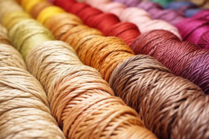 A Roll of Thick, Braided Binding Thread Stock Illustration ...