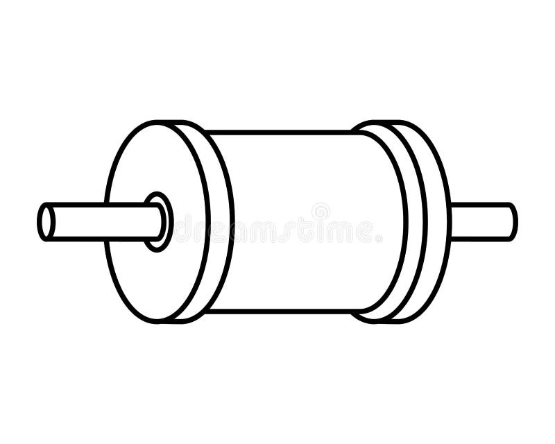 Roll of thread for kite stock vector. Illustration of manufacture ...