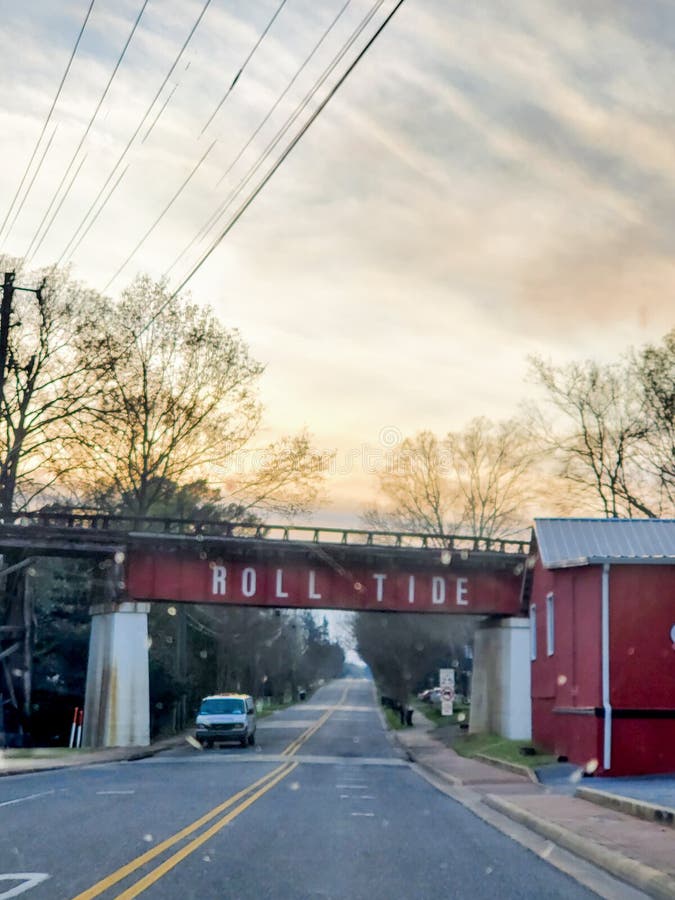 Roll Tide Sunset in Alabama Stock Photo - Image of bridge, tide: 190883204