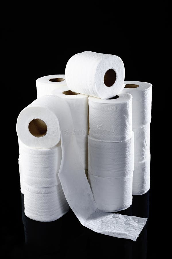 Roll tissue paper stock image. Image of clue, bathroom - 46582817