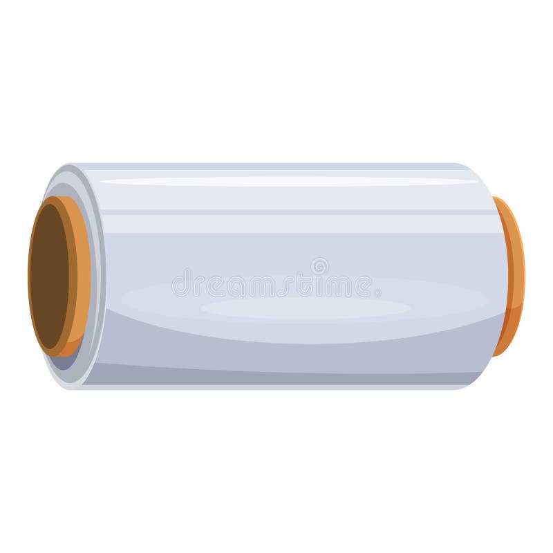 Roll of Transparent Stretch Film for Packing Goods Stock Vector ...