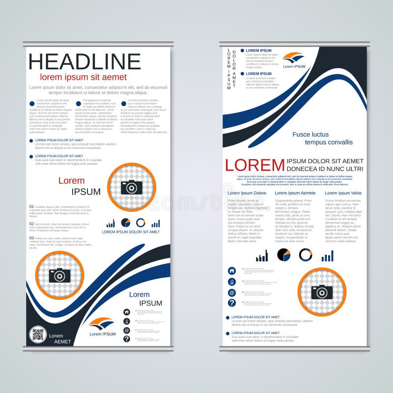 Modern Roll-up Business Banners Vector Template Stock Vector ...