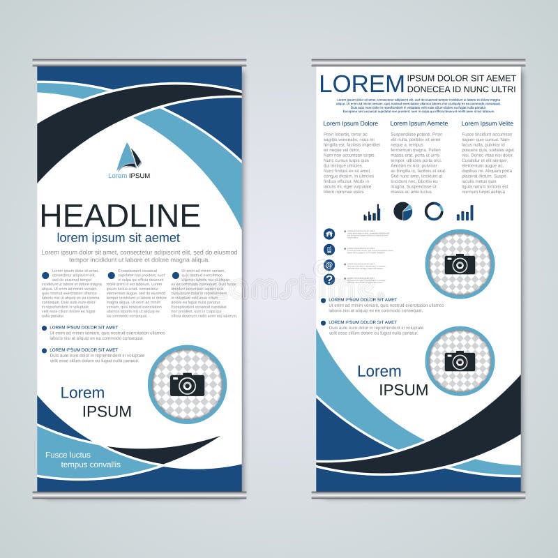 Modern Roll-up Business Banners Vector Template Stock Vector ...