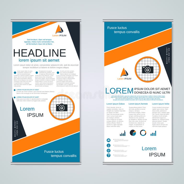Roll Up Banner Template Collection Stand Stock Illustrations – 2,103 ...