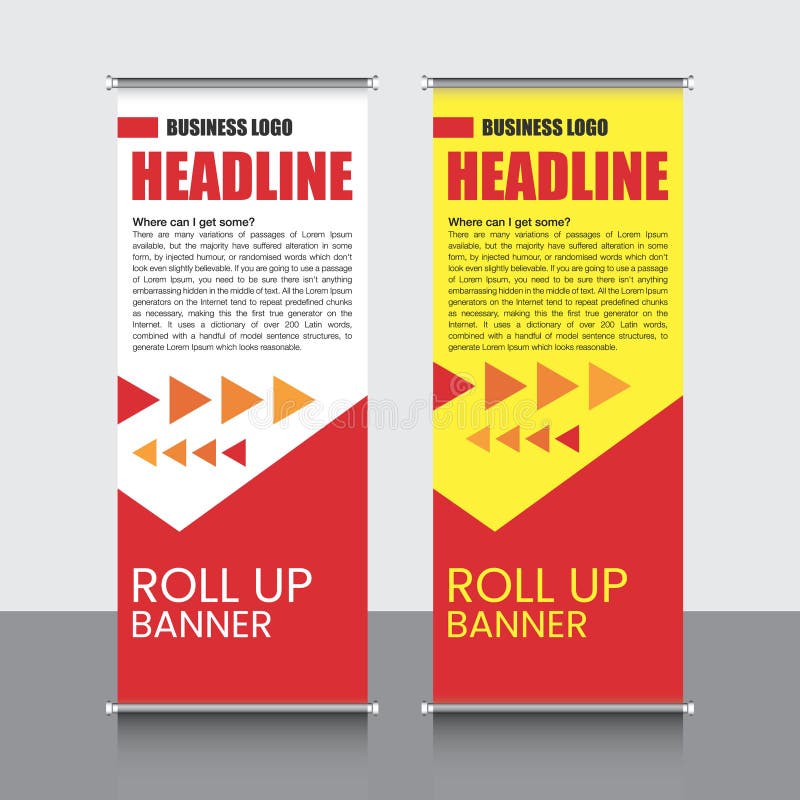 Roll Up Banner Design, Banner Design, Vector, Abstract Line Pattern ...