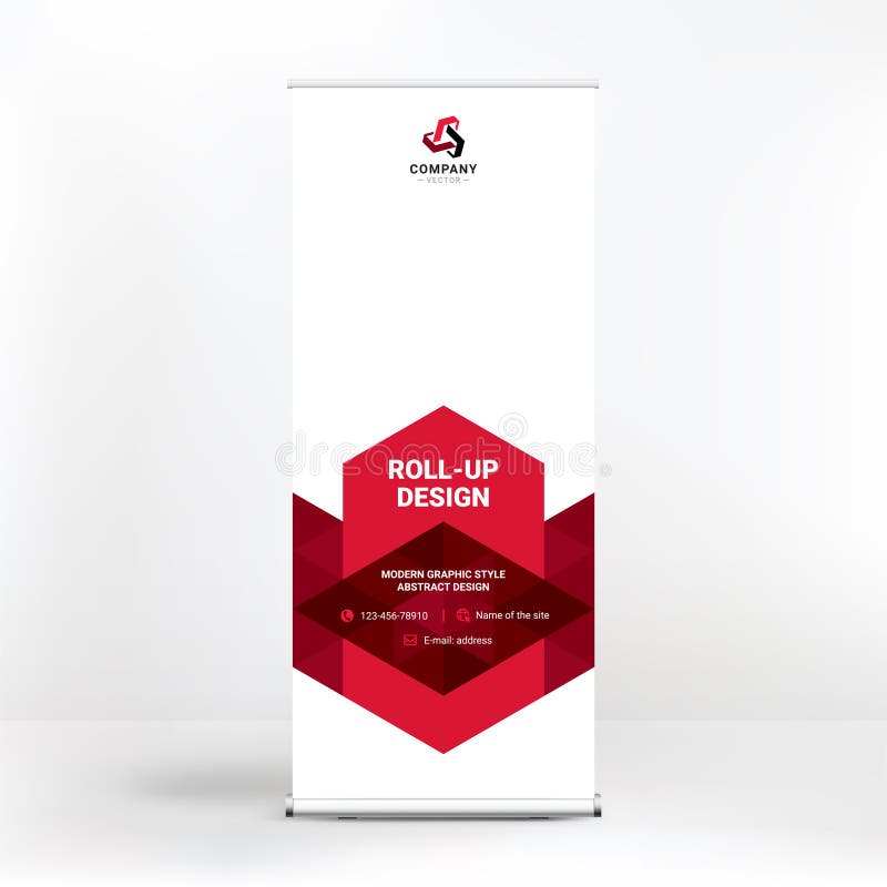 Roll-up Banner Design, Layout for Advertising, Photo, Template for ...