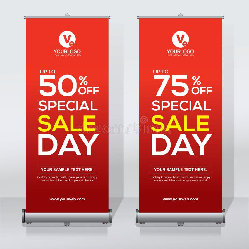 Roller Banner Design Template Stock Illustrations – 4,642 Roller Banner ...