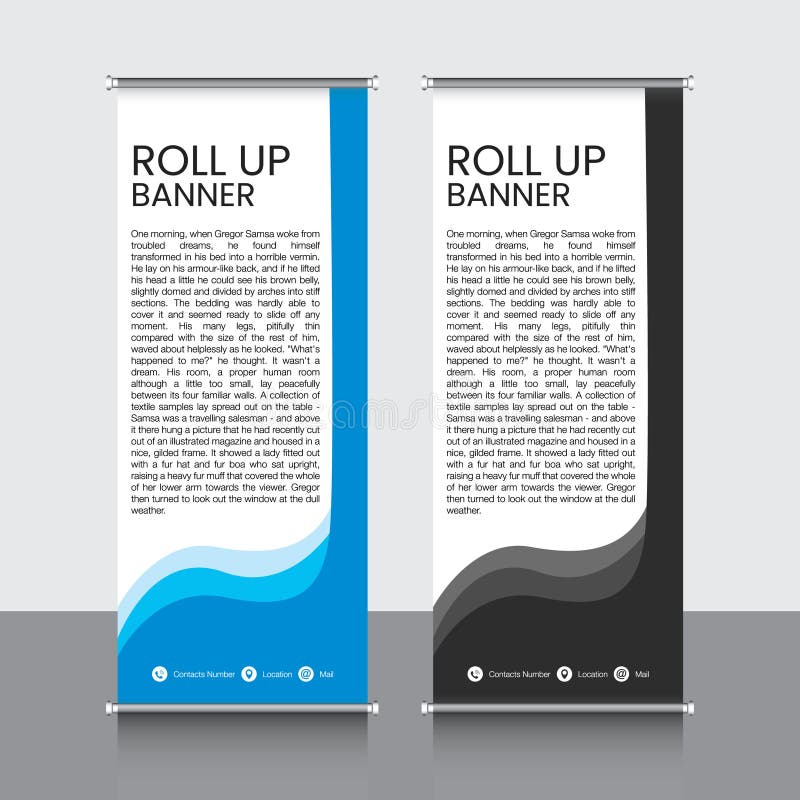 Roll Up Banner Design, Banner Design, Vector, Abstract Line Pattern ...