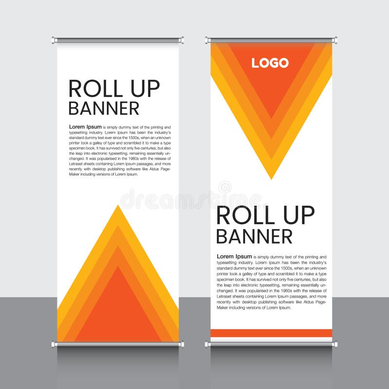 Roll Up Banner Design, Banner Design, Vector, Abstract Line Pattern ...