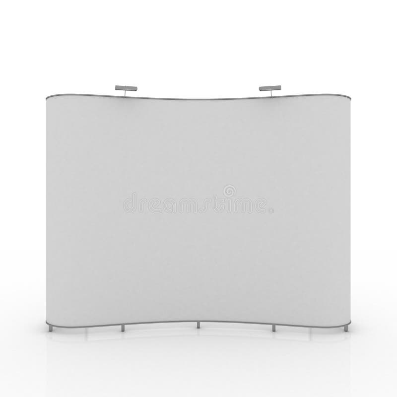 Roll Up Banner Isolated White Background Stock Illustration ...