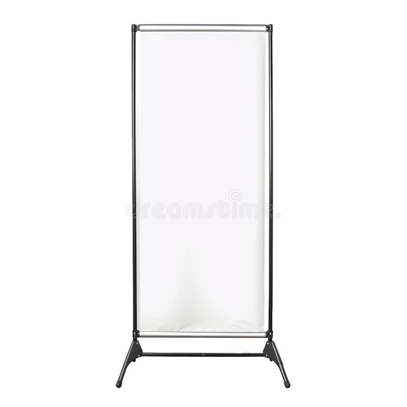 Roll Up Banner Mockup on Transparent Background Stock Photo - Image of ...