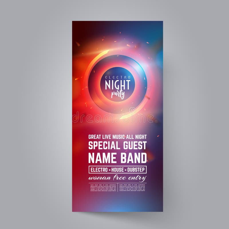 Night party Vector stock vector. Illustration of abstract - 49002399