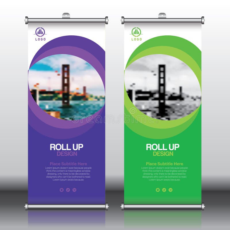 Rollup Banner Brochure Banner Design Template Vector Eps 10. Stock ...