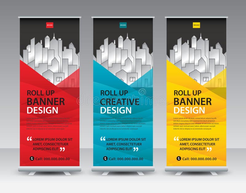 Roll Up Banner Stand Template Creative Design, Modern Exhibition ...