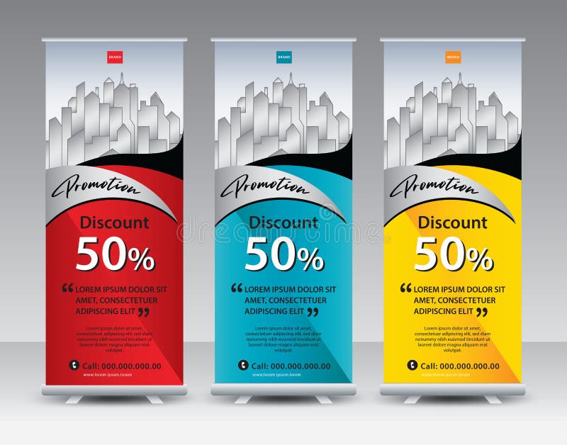 Roll Up Banner Stand Template Creative Design, Modern Exhibition ...