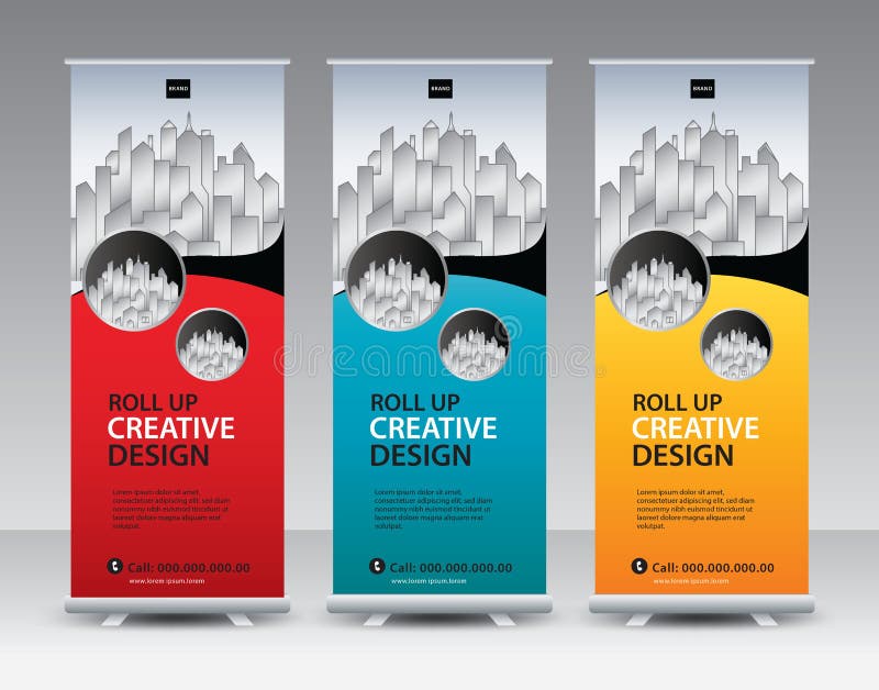 Roll Up Banner Stand Template Creative Design, Modern Exhibition ...