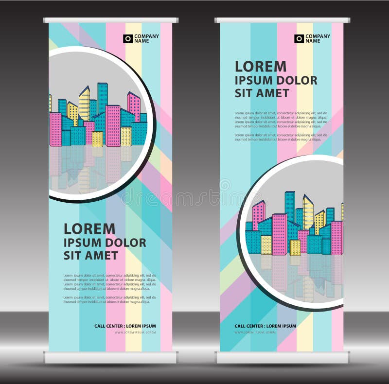 Roll Up Banner Template, Stand Design, Pull Up, Display, Advertisement ...