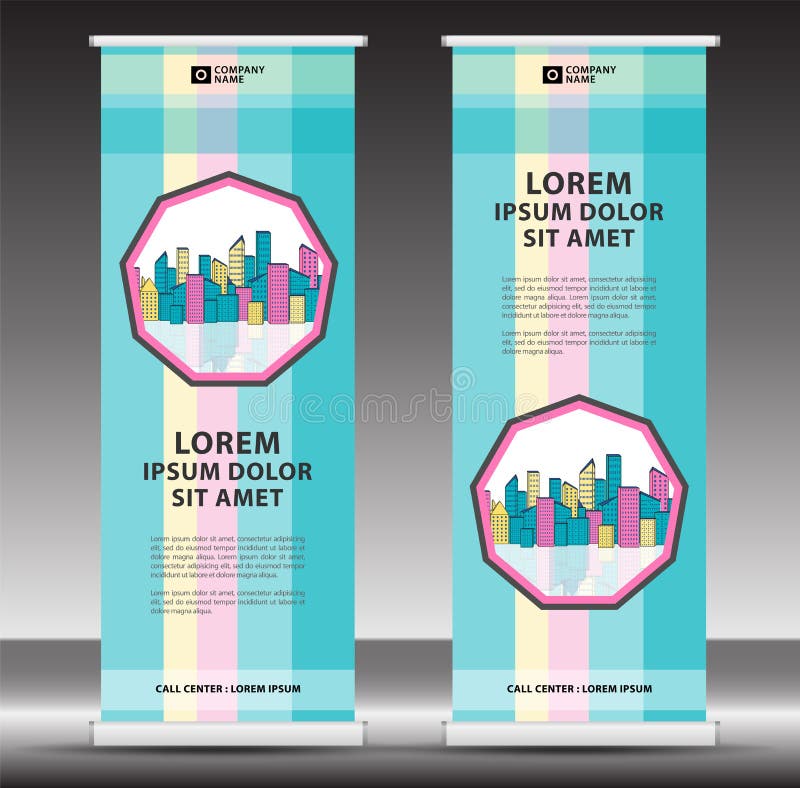 Roll Up Banner Template, Stand Design, Pull Up, Display, Advertisement ...