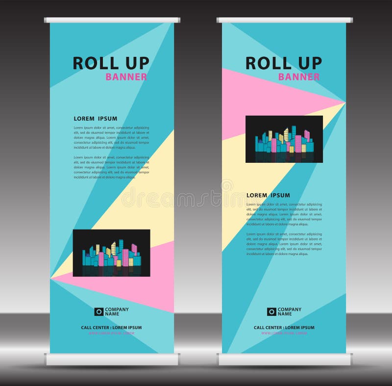 Roll Up Banner Template, Stand Design, Pull Up, Display, Advertisement ...
