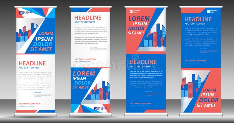 Roll Up Banner Template, Stand Design, Pull Up, Display, Advertisement ...
