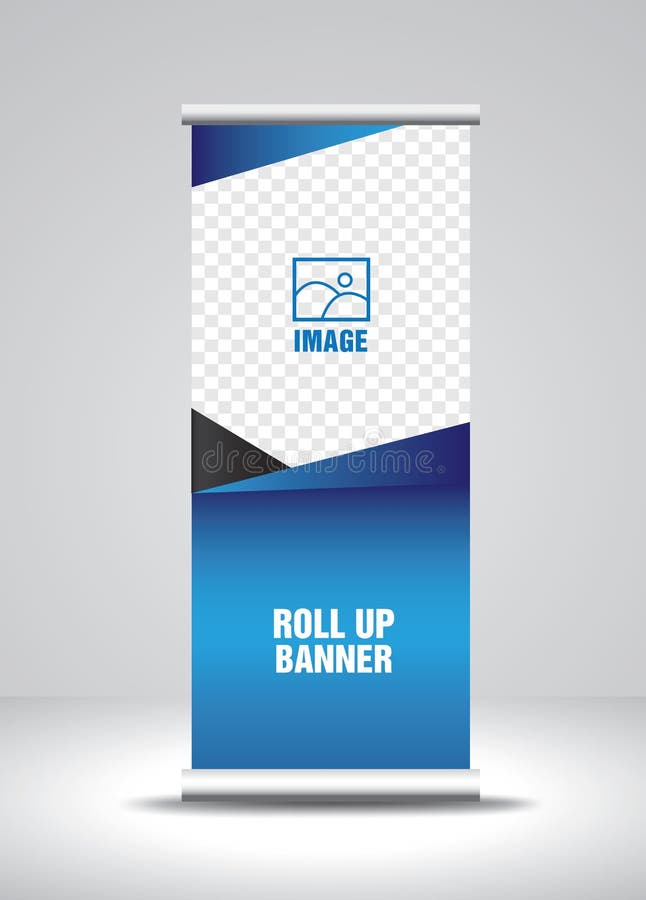 Roll Up Banner Template Vector, Banner, Stand, Exhibition Design ...