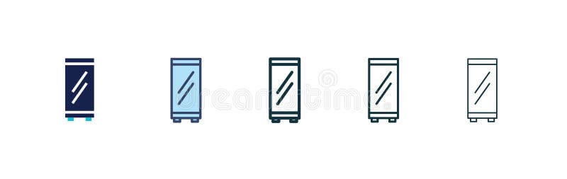 Roll Up Banners Icon Vector Set on White Background Stock Vector ...