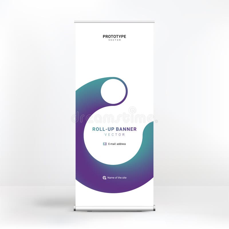 Roll-up Design, Creative Modern Style, Beautiful Gradient for Banner ...