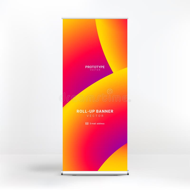 Roll-up Design, Creative Modern Style, Beautiful Gradient for Banner ...