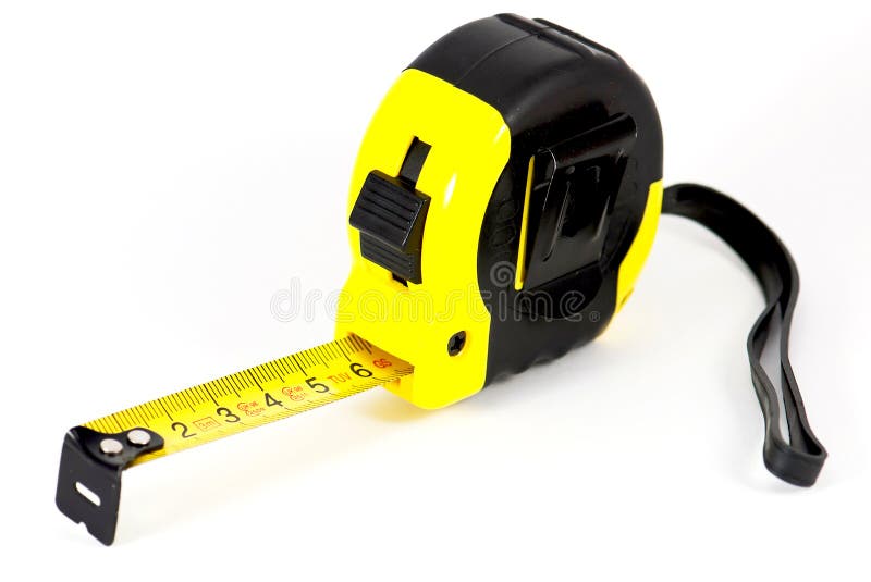 Roll-up tape measure stock image. Image of gear, longitude - 50327205