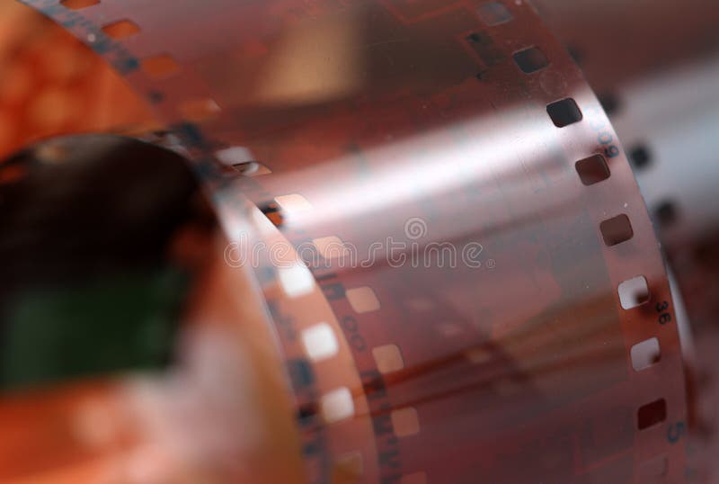 Roll of a Vintage 35mm Color Negative Film Stock Image - Image of aged ...