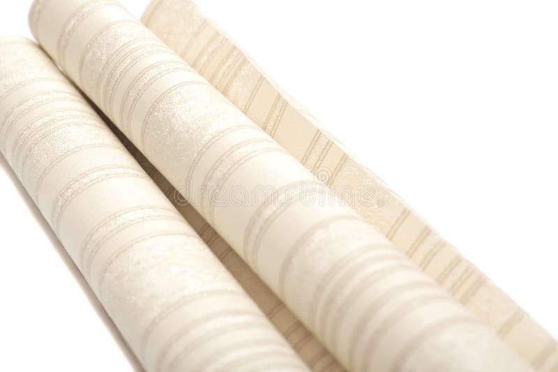 Roll of vinyl wallpapers stock photo. Image of decorating - 68328106