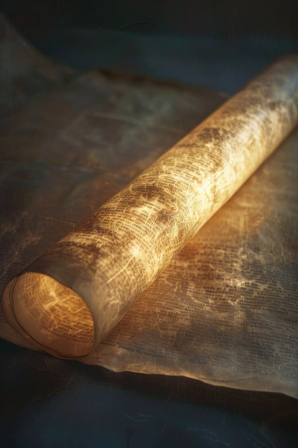 A Roll of Wax Sits Atop a Sheet of Paper, Ready for Use or Decoration ...