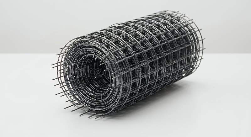Rolled Wire Mesh stock illustration. Illustration of fencing - 371170443