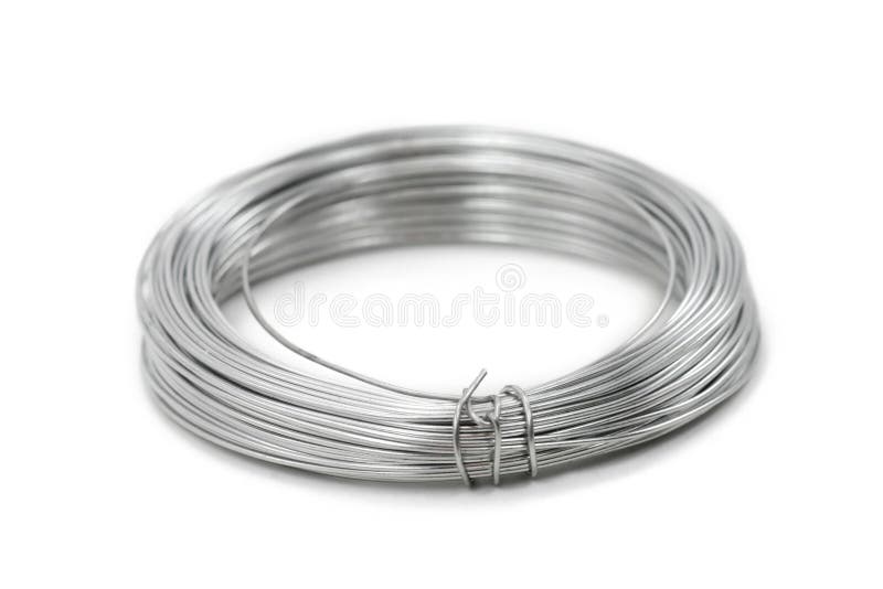 A roll of wire stock photo. Image of tool, silver, spool - 1498194
