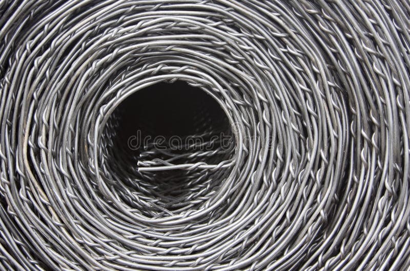 Roll of Wire Fencing stock photo. Image of coil, chain - 4327802