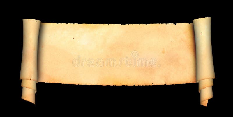 Rolle des alten Pergaments stockfoto. Bild von gemasert - 52529744