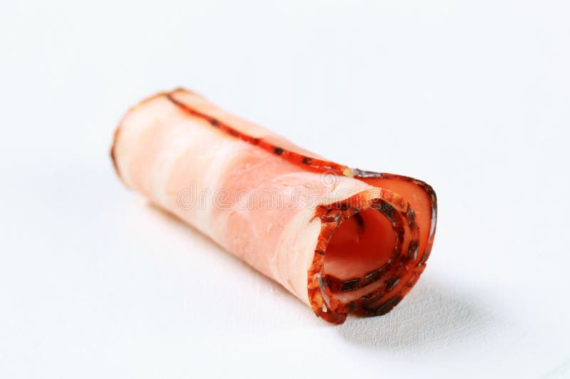 Rolled bacon stock photo. Image of rolled, closeup, meat - 25471482
