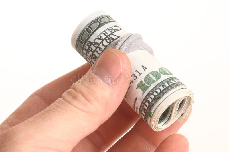 Rolled banknotes stock image. Image of business, spend - 28701919