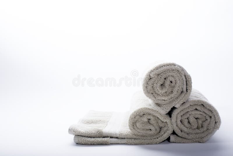 Rolled bath towels stock photo. Image of bath, rolled - 38253604