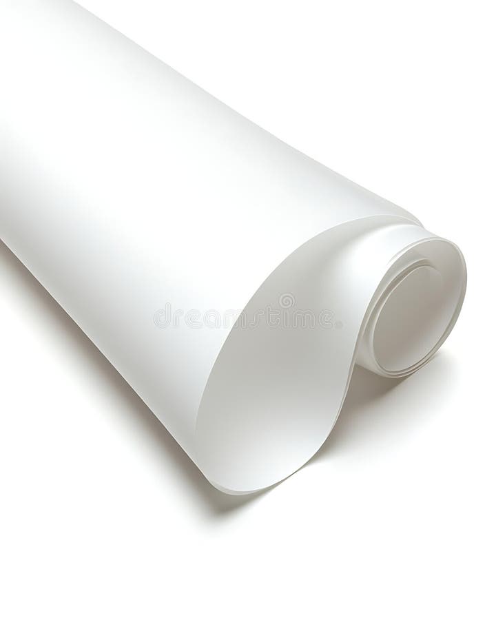 Rolled Blank Paper Sheet with Abstract Texture Generated Using AI ...